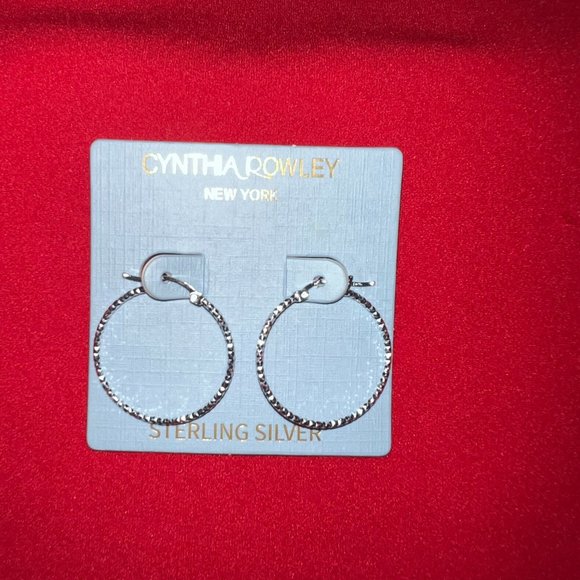 Cynthia Rowley | Jewelry | New Cynthia Rowley Sterling Silver Hoops New ...